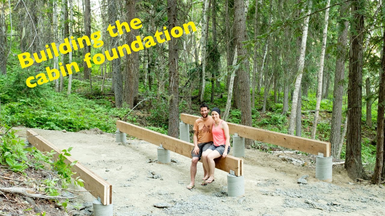 Building a pier and beam foundation for our cabin in the woods ...