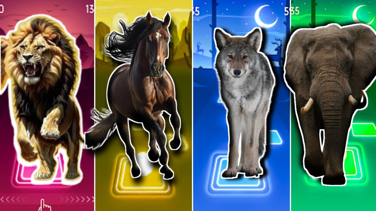 🦁 The king Lion vs 🐎 The Horse vs 🐺 The Wolf vs The Mammoth 🦣|Coffin ...