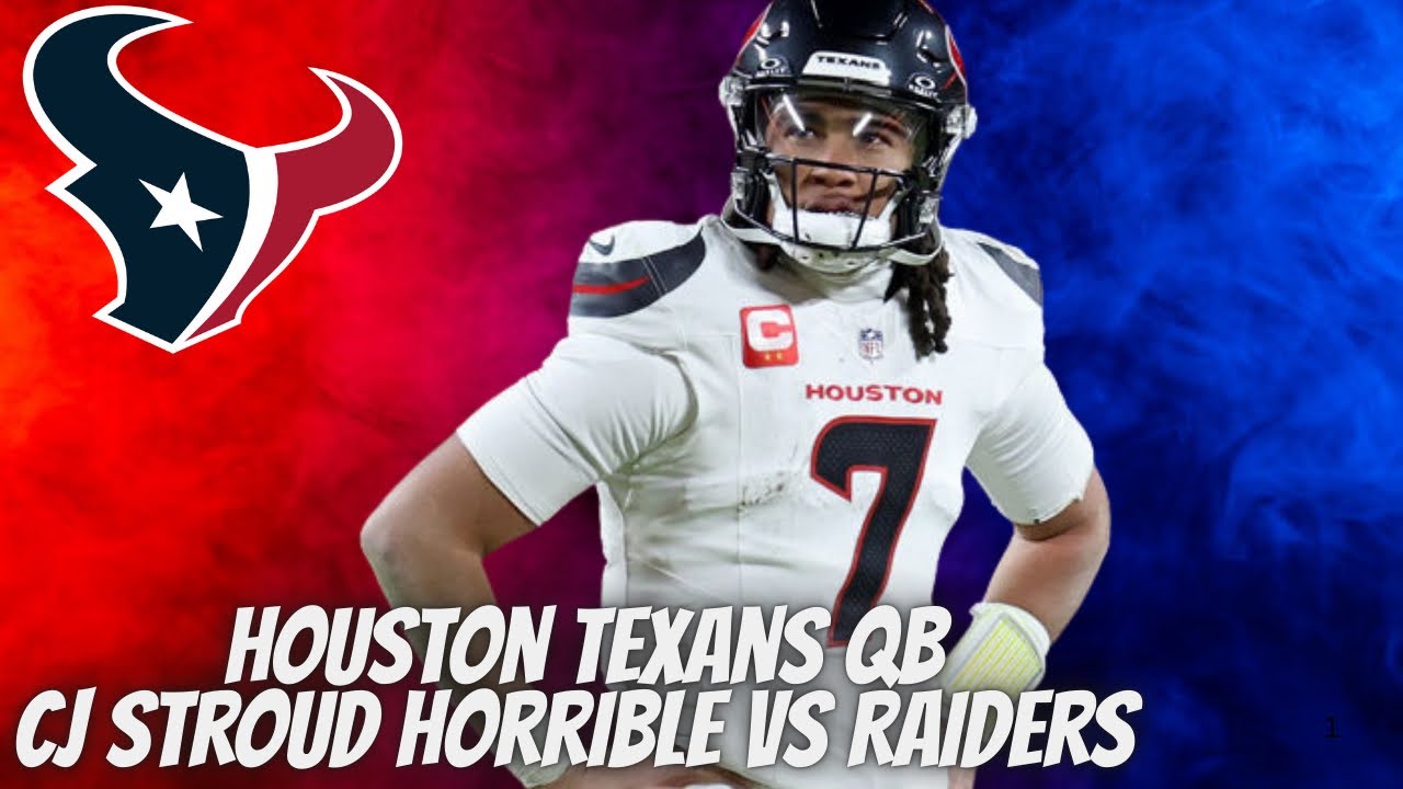 Houston Texans CJ STROUD Horrible VS Raiders! - YouTube