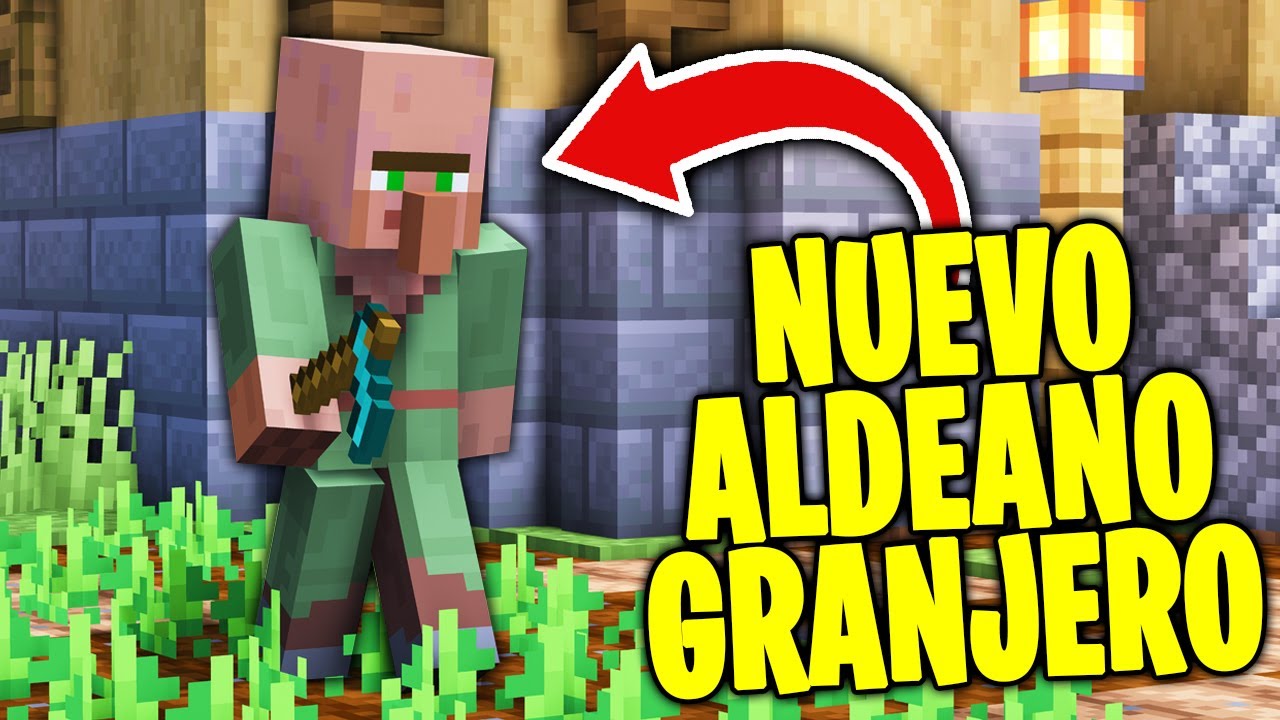 COMO contratar al Nuevo ALDEANO GRANJERO en MINECRAFT! 🥖 ¿COMIDA GRATIS ...