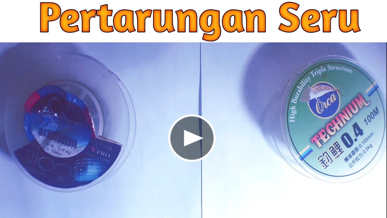 Balapan tenggelam senar Orca Technium VS Aquamaster SHOOT - YouTube