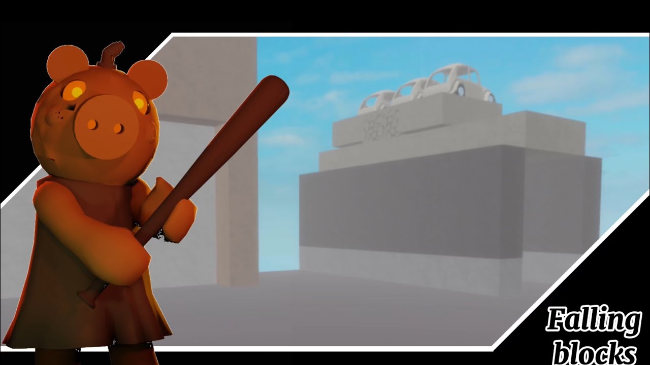 Falling blocks events | Piggy Build Mode - YouTube