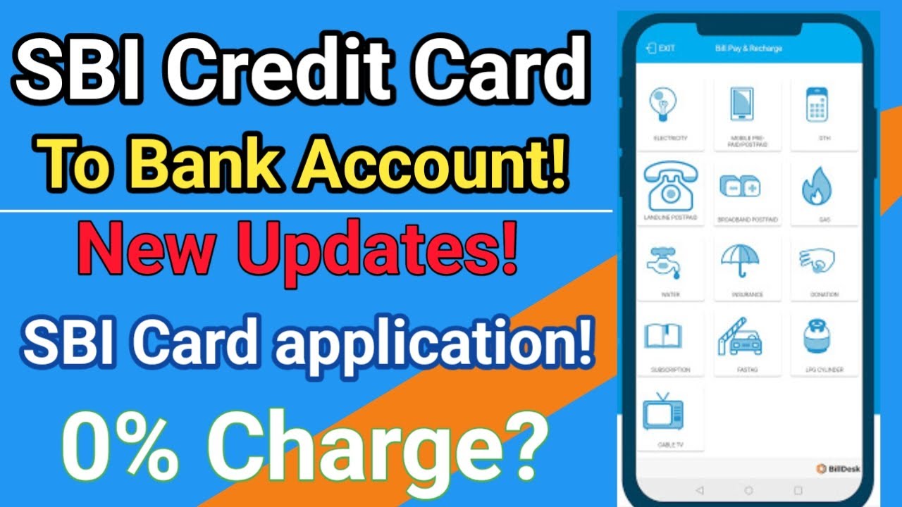 SBI credit card To Bank Account free money transfer! SBI Card ...