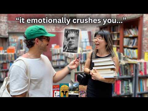 asking strangers in boston for fiction book recommendations