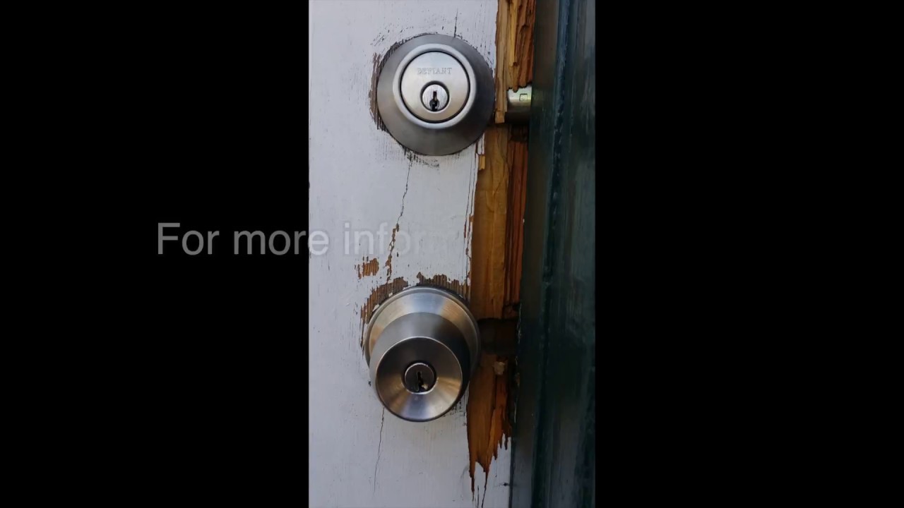 Reed Brothers Security Explains Kicked-In Door Damage - YouTube