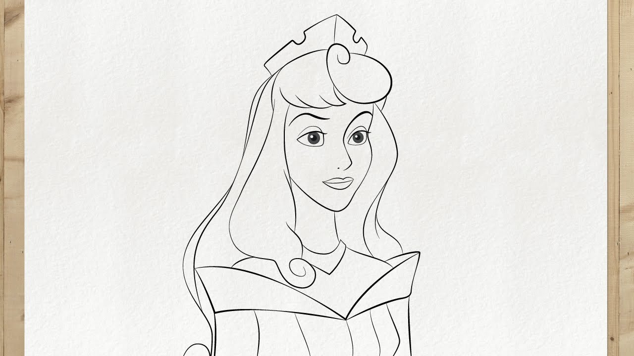 Como dibujar a la BELLA DURMIENTE (Princesa Aurora) paso a paso FACIL y ...