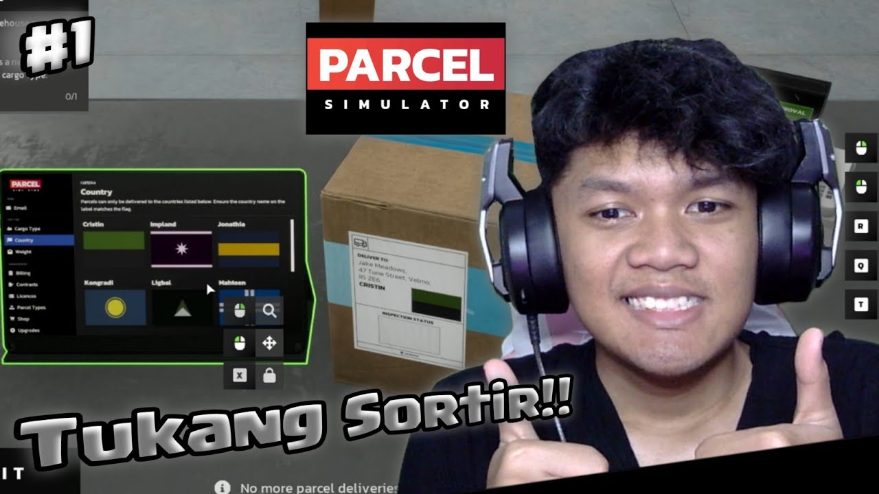 Aku menjadi tukang sortir! - Parcel Simulator Indonesia - Part 1 - YouTube