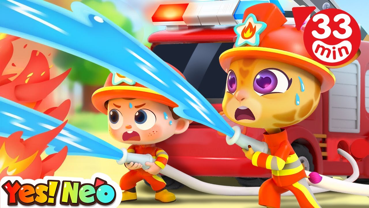Let's Go, Firefighter Neo!🔥🚒 | Fire Truck Rescue Team + More Kids Songs ...