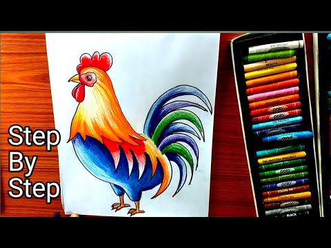Hen drawing colour//hen drawing colour easy//Hen drawing colour simple ...