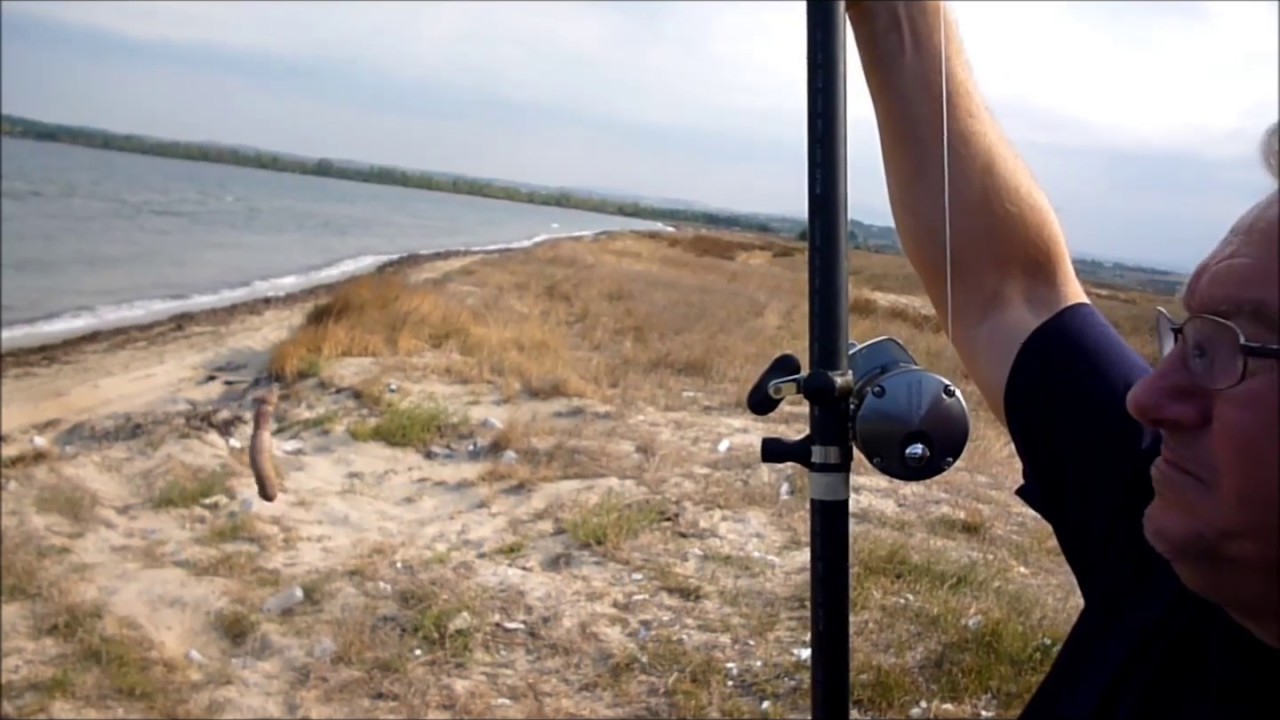 sea fishing from the beach Backcasting - YouTube
