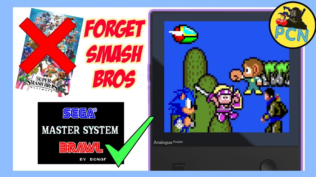 SEGA SMASH BROS GAME | SEGA Master System Brawl | Megadrive, Analogue ...