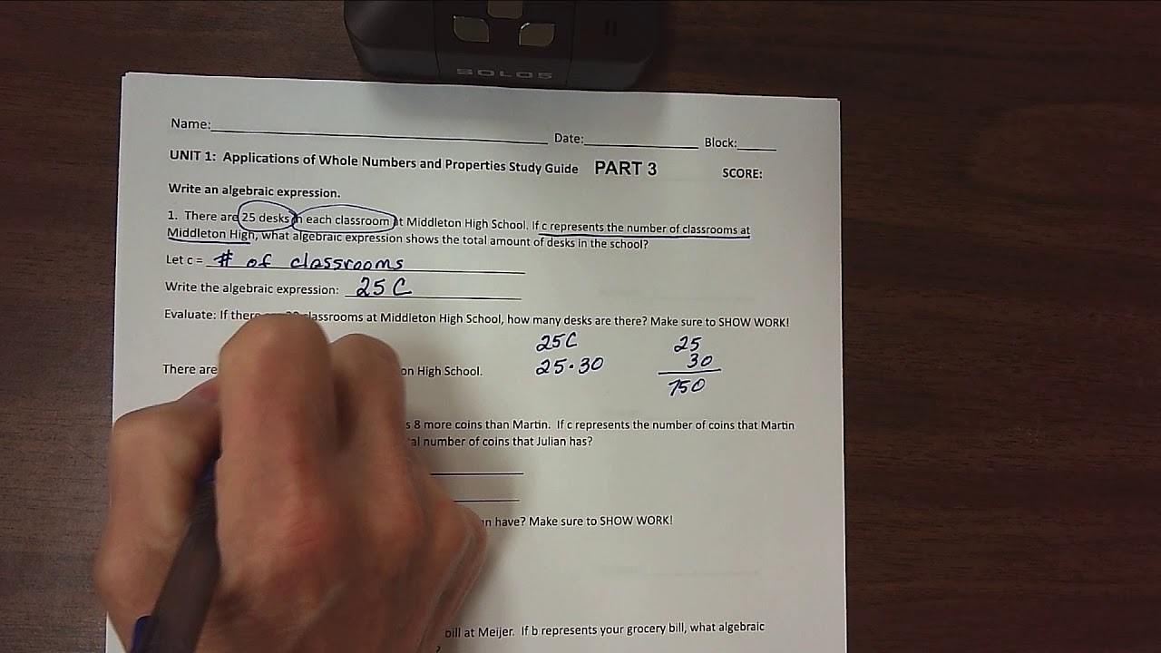 Unit 1 Part 3 Study Guide Answer Key 1 - YouTube