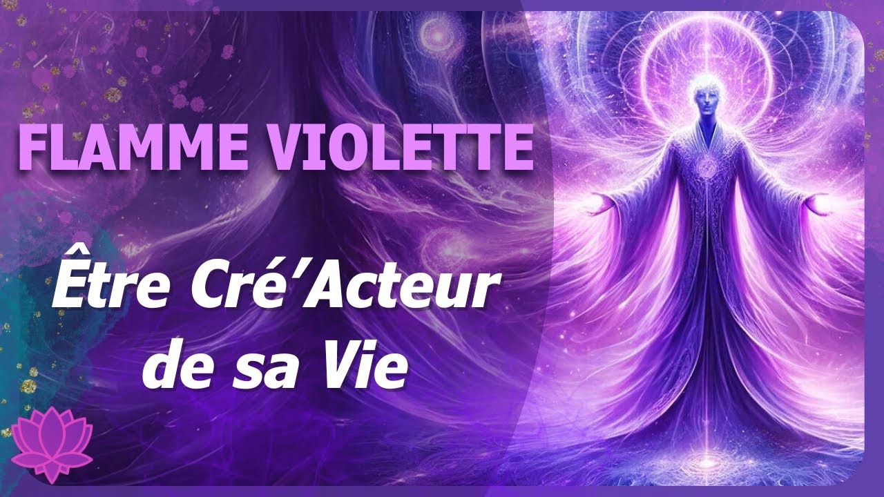 30 MIN 💫 Flamme Violette 💜 Je crée ma vie 💫 Méditation Guidée🎧 Soin d ...