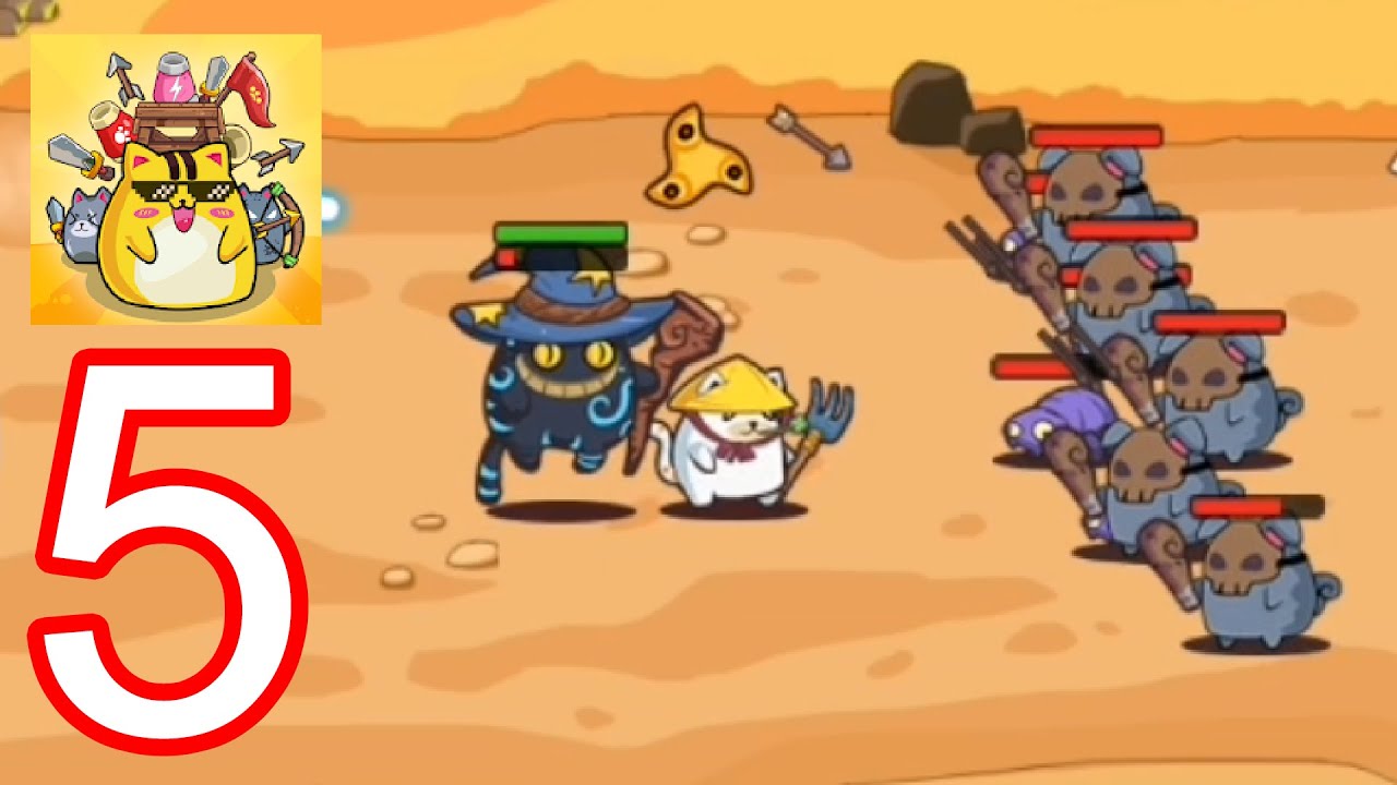 Cat'n'Robot: Idle Defense - Gameplay Walkthrough Part 5 - (iOS, Android ...