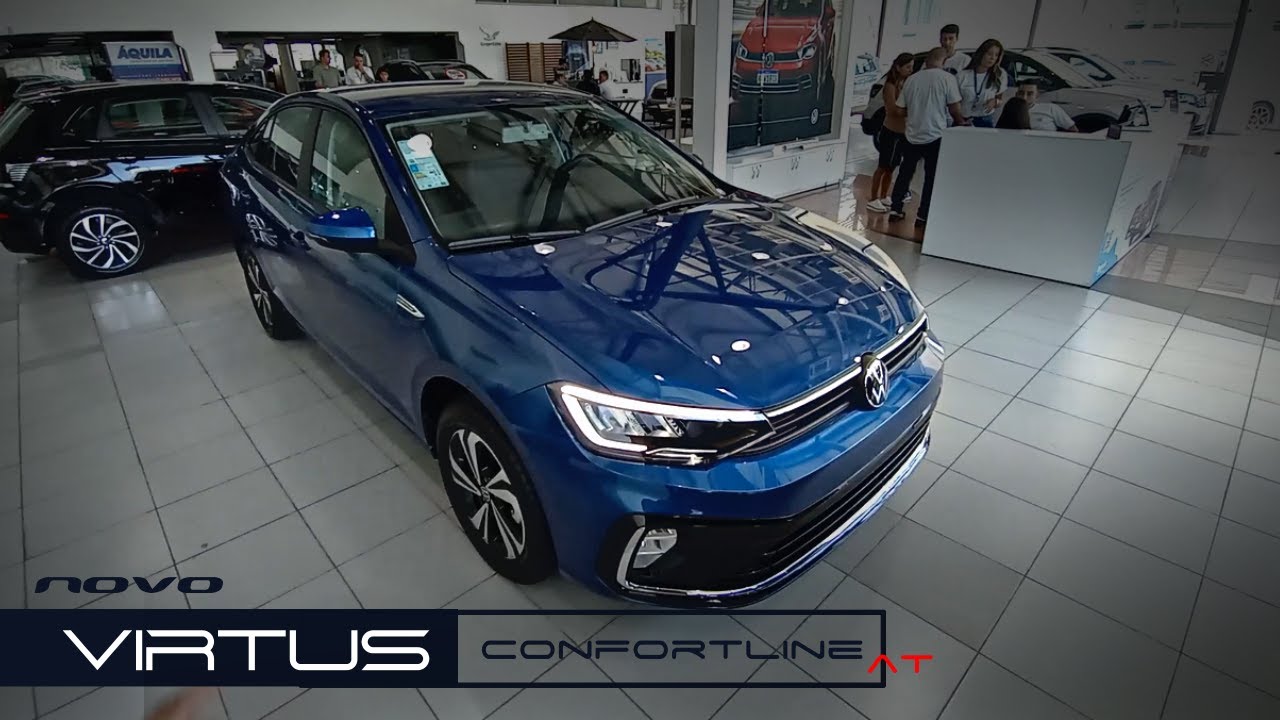 CONHECI DE PERTO O NOVO VIRTUS CONFORTLINE NA COR AZUL | a cor mais ...