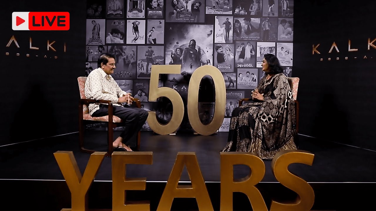 LIVE : Producer Ashwini Dutt garu about 50 Golden Years of Vyjayanthi ...