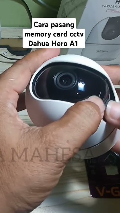 Cara pasang memory card cctv Dahua Hero A1 - YouTube