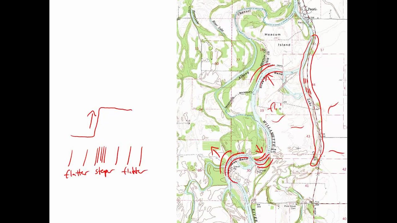Stream Processes on Topographic Maps - YouTube