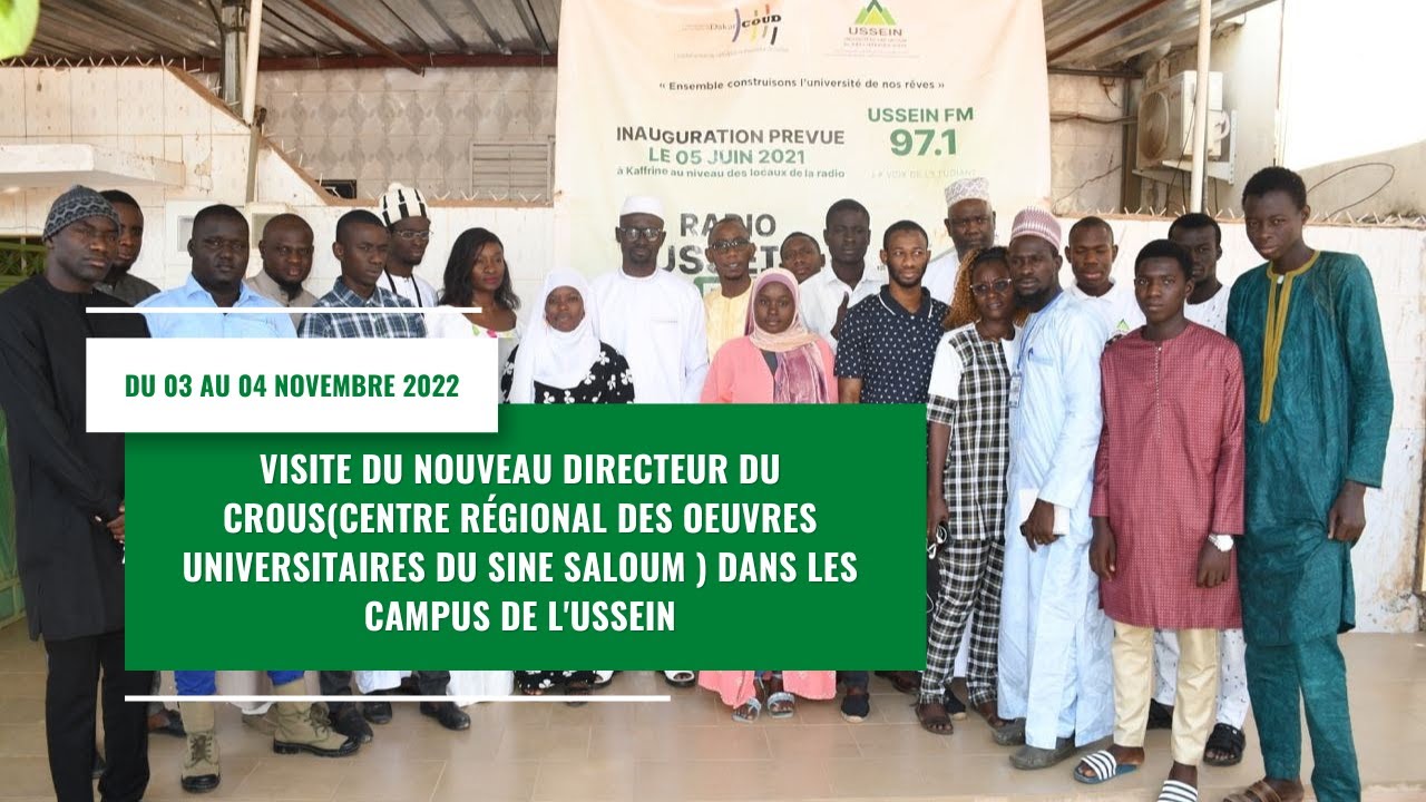 Visite du nouveau directeur du CROUS dans les campus de l'USSEIN, du 03 ...
