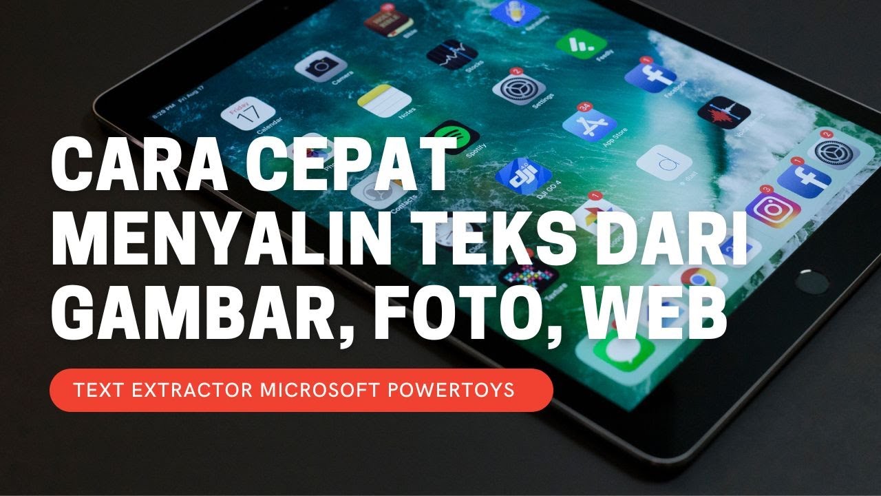 Cara Cepat Menyalin / Copy Teks dari Gambar, Foto, Web, Desktop - YouTube