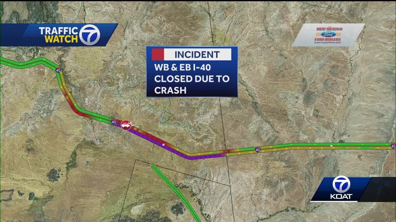 I40 Closed West of Albuquerque - YouTube