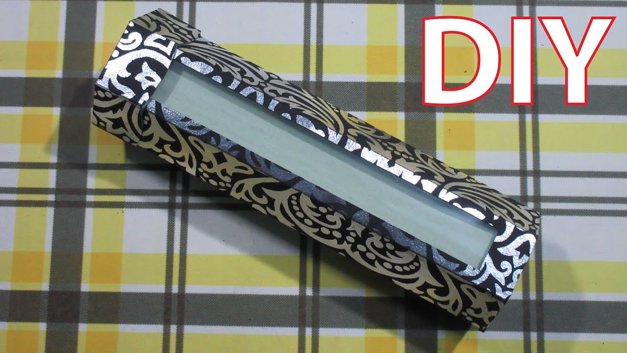 || DIY PAPER CRAFT || HOW TO MAKE PAINT BRUSH BOX || - YouTube