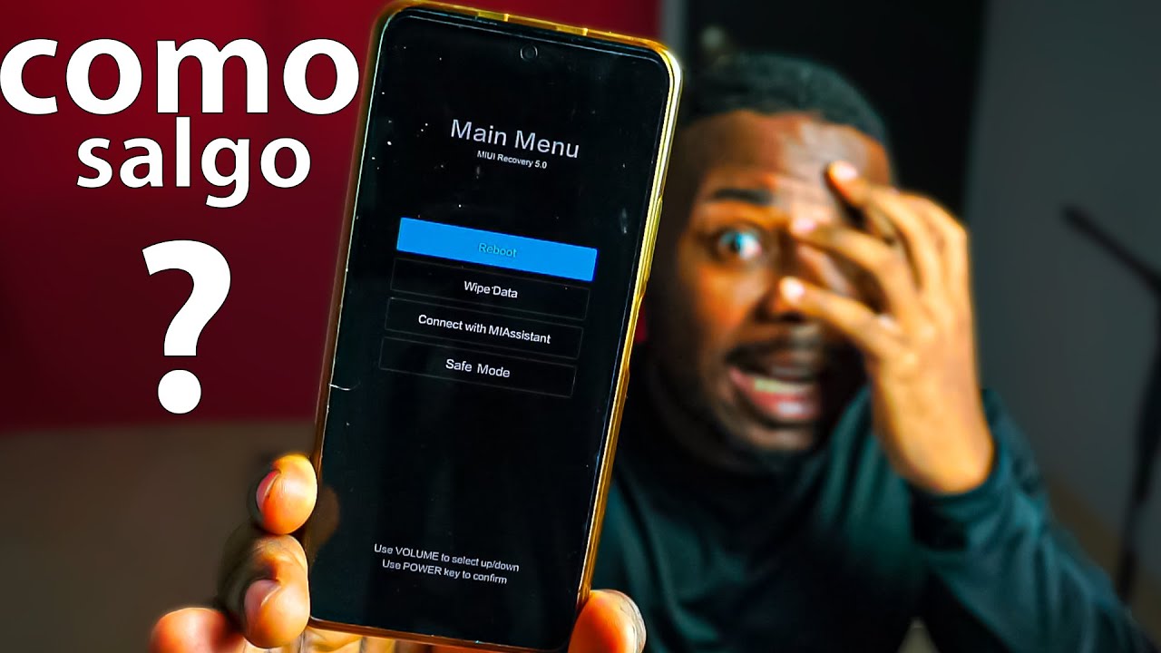 salir del modo recovery o main menu xiaomi 5 0 con cable usb - YouTube