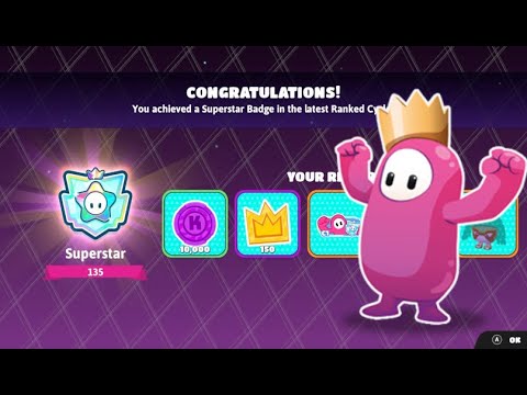I reached superstar rank in Fall Guys! (Cycle 5) - YouTube
