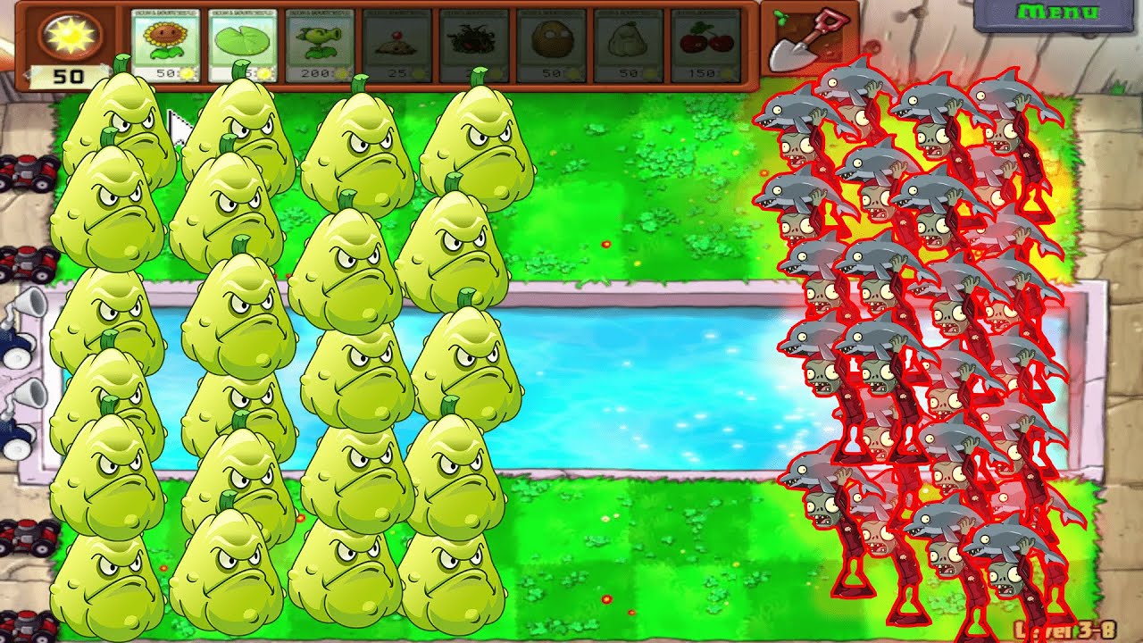 ADA ZOMBIE LUMBA LUMBA MENYERANG KEBUNKU - Plants vs Zombie - YouTube