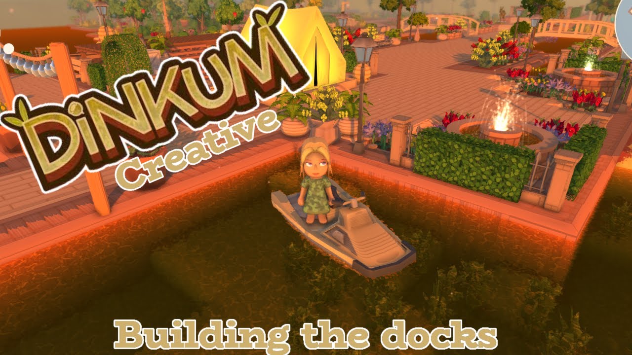 🌼 Dinkum Creative mode 🌼 Building the docks 😊 - YouTube