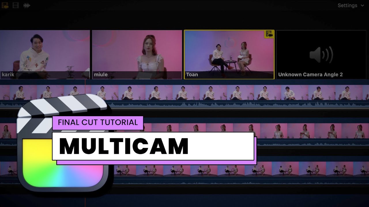 TUTORIAL - HƯỚNG DẪN - ĐẢO GÓC QUAY - MULTICAM - l FINAL CUT PRO X l ...