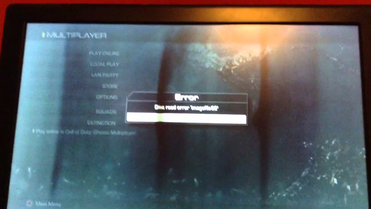 Call of Duty Ghosts Disk Read Error "Imagefile62" - YouTube