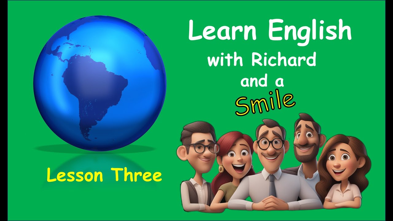 Learn beginning English ESL class lesson 3 - YouTube