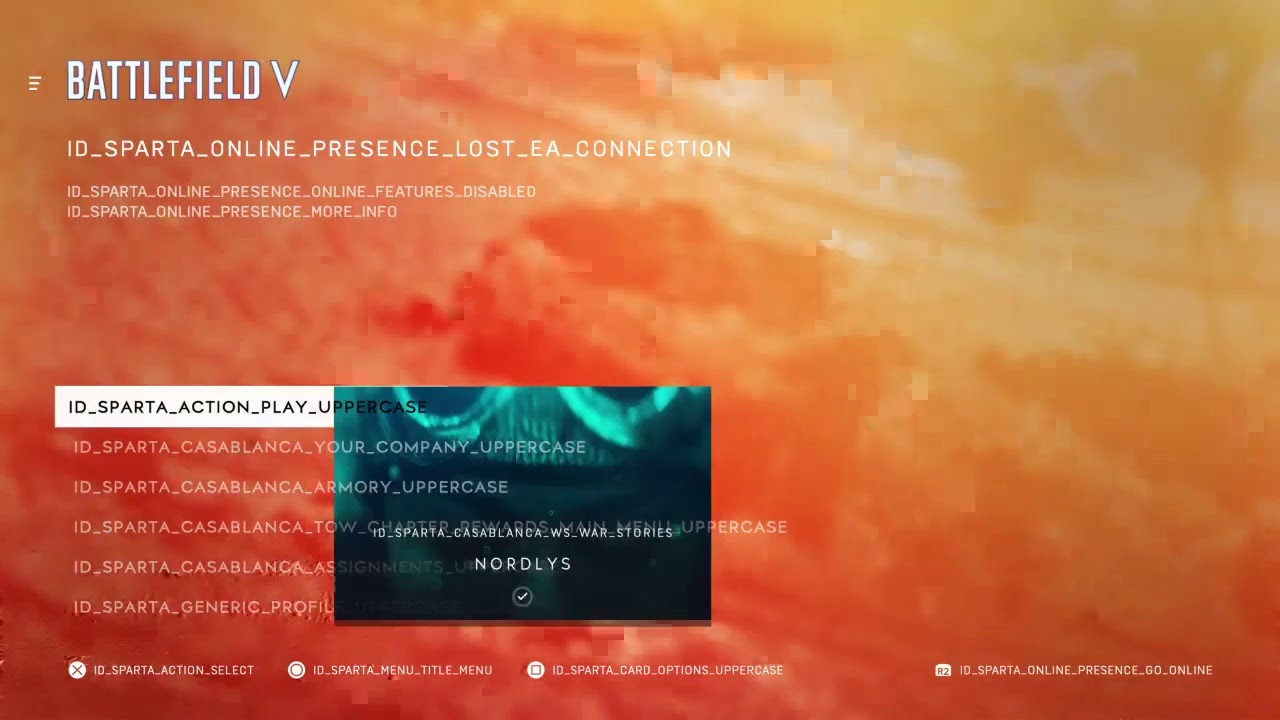 Battlefield V menu glitch - YouTube