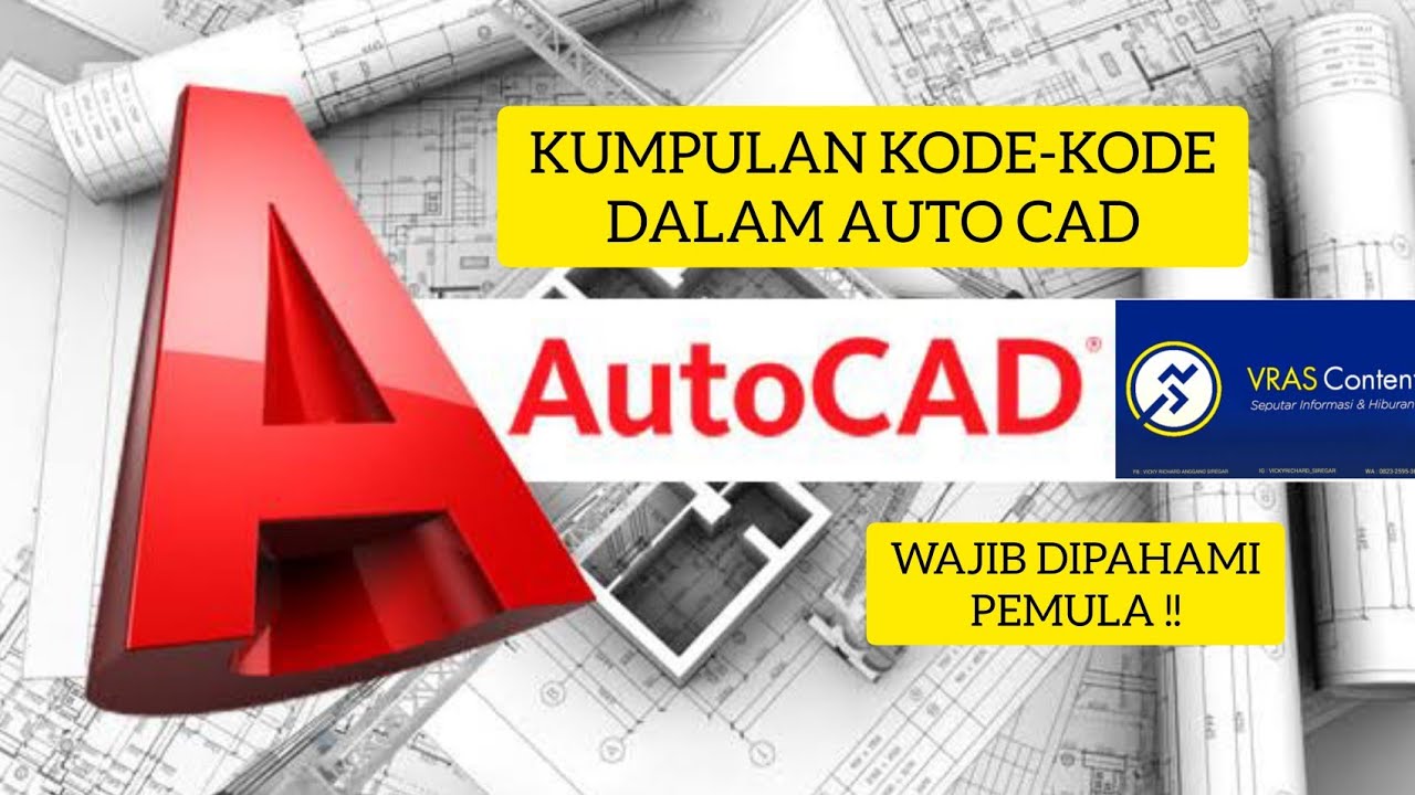 Kumpulan Kode-Kode AutoCad | Perintah-Perintah dalam AUTOCAD - YouTube