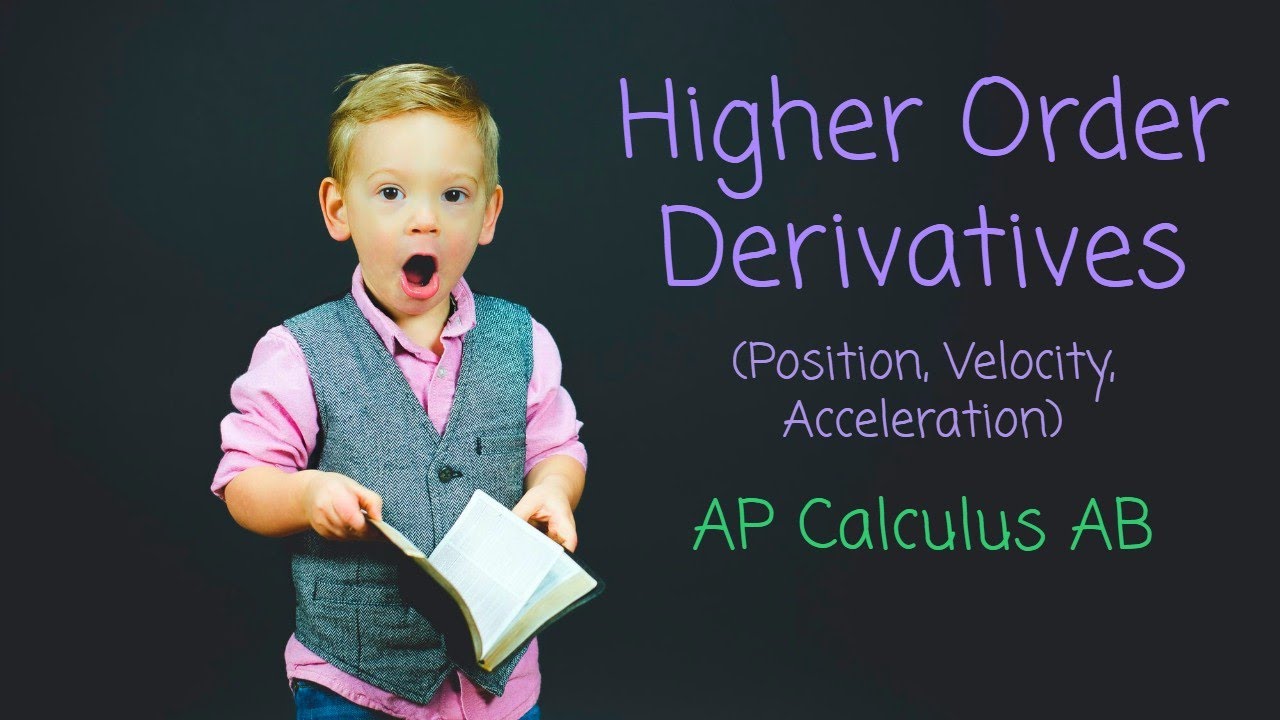 Higher Order Derivatives (Position, Velocity, Acceleration) - YouTube