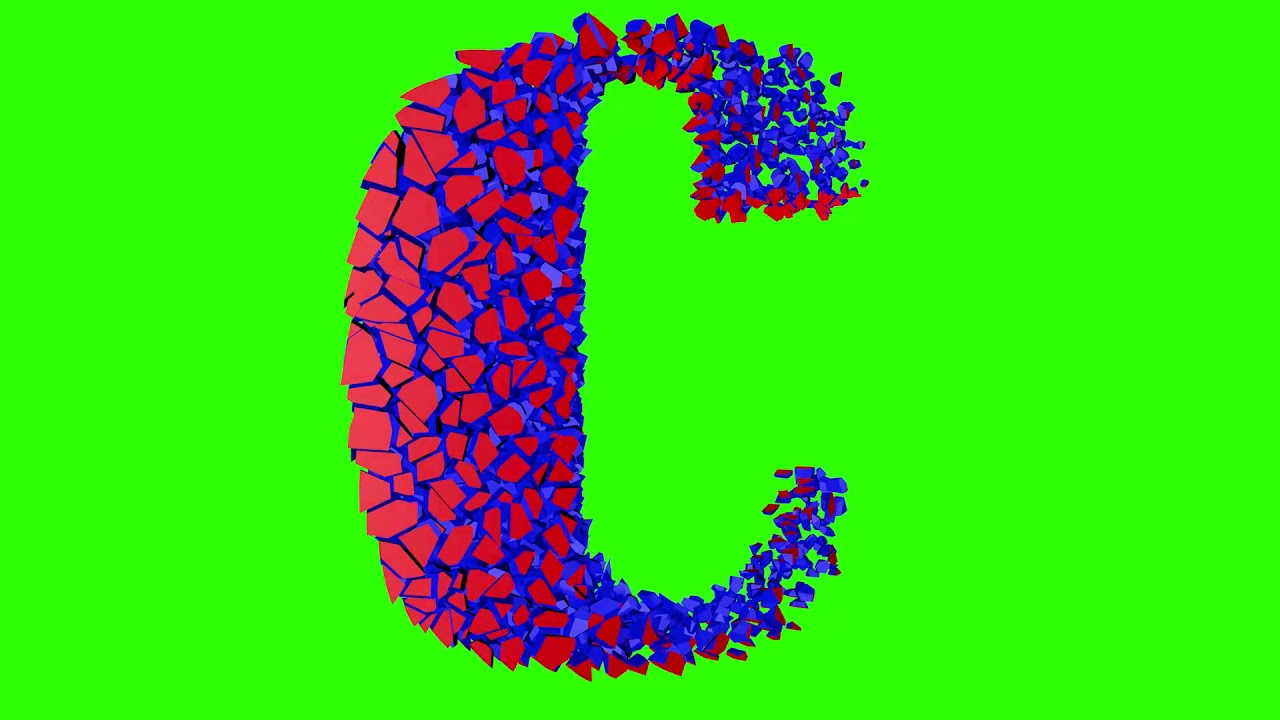 Letter C || Particals || Motion Graphic - YouTube