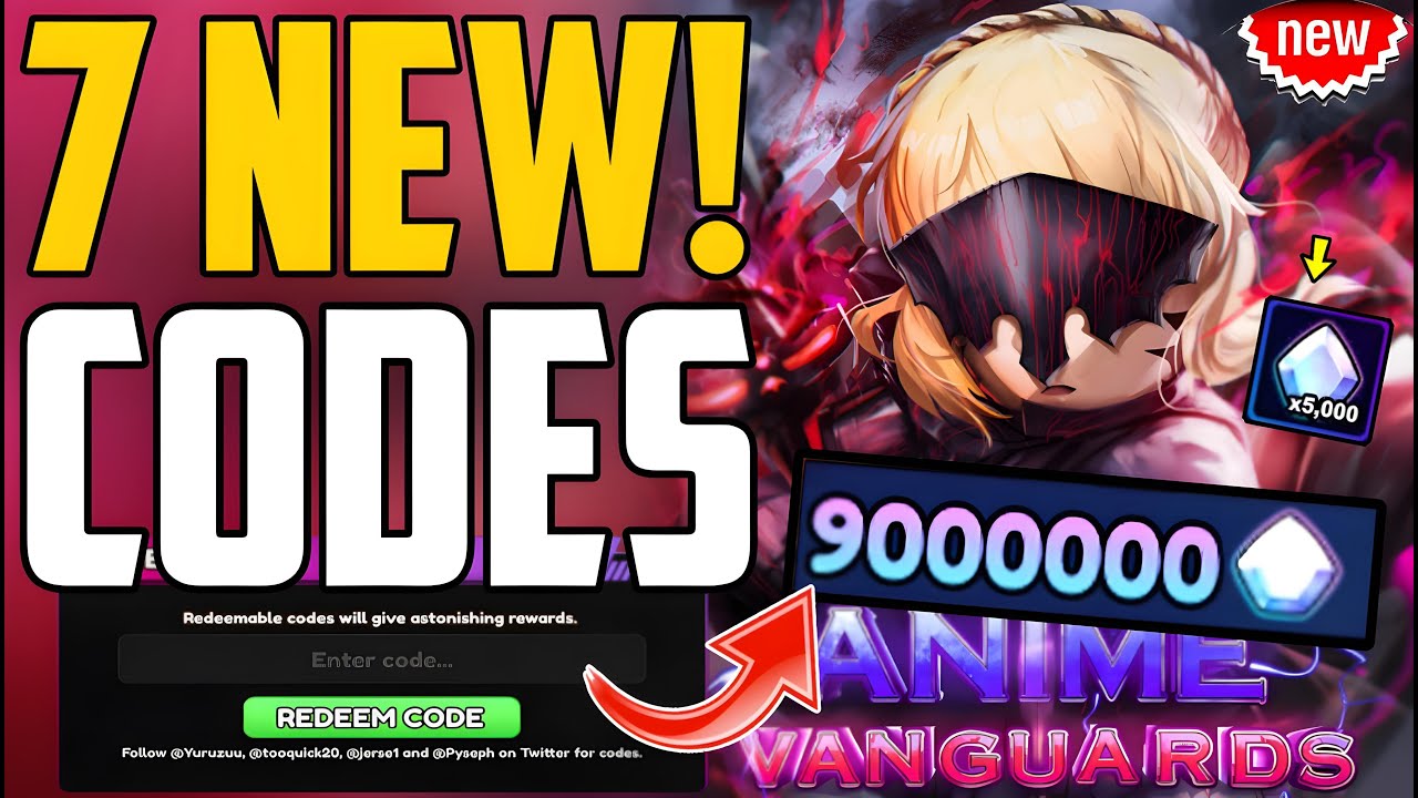 ⚠️New!💥Update ⚠️ Anime vanguards roblox codes 2025 | Anime vanguard ...