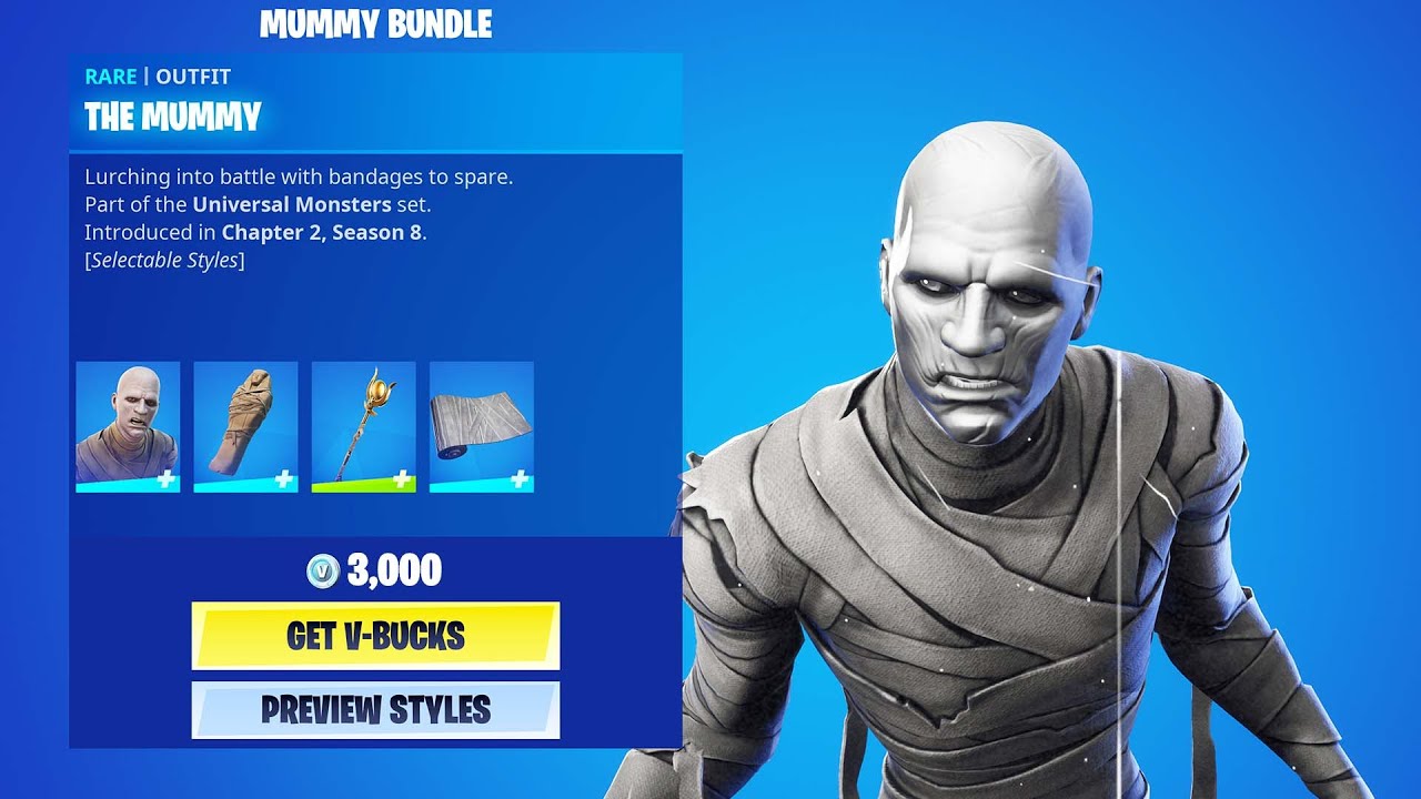 THE MUMMY BUNDLE in Fortnite ITEMSHOP preview - YouTube
