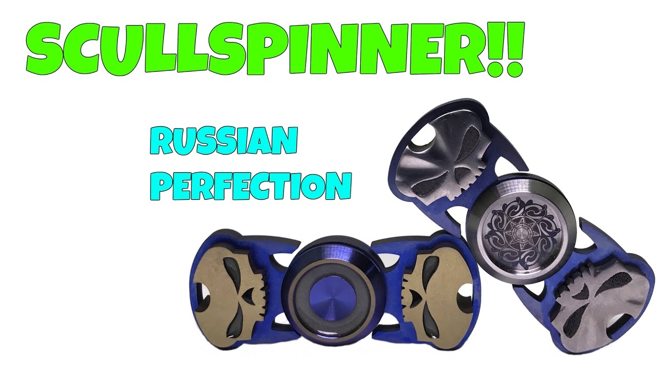 ScullSpinner EDC Fidget Spinner - AMAZING Titanium Spinner from Russia ...