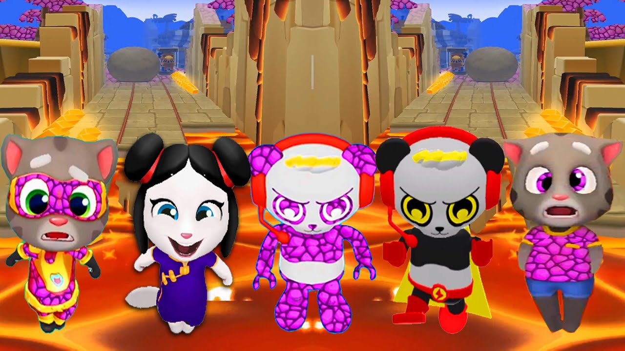 TAG WITH RYAN VS CAT RUNNER VS HERO DASH VS GOLD RUN STRAWBERRY ROCK ...