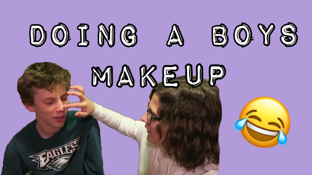 Doing a boys makeup!!! - YouTube