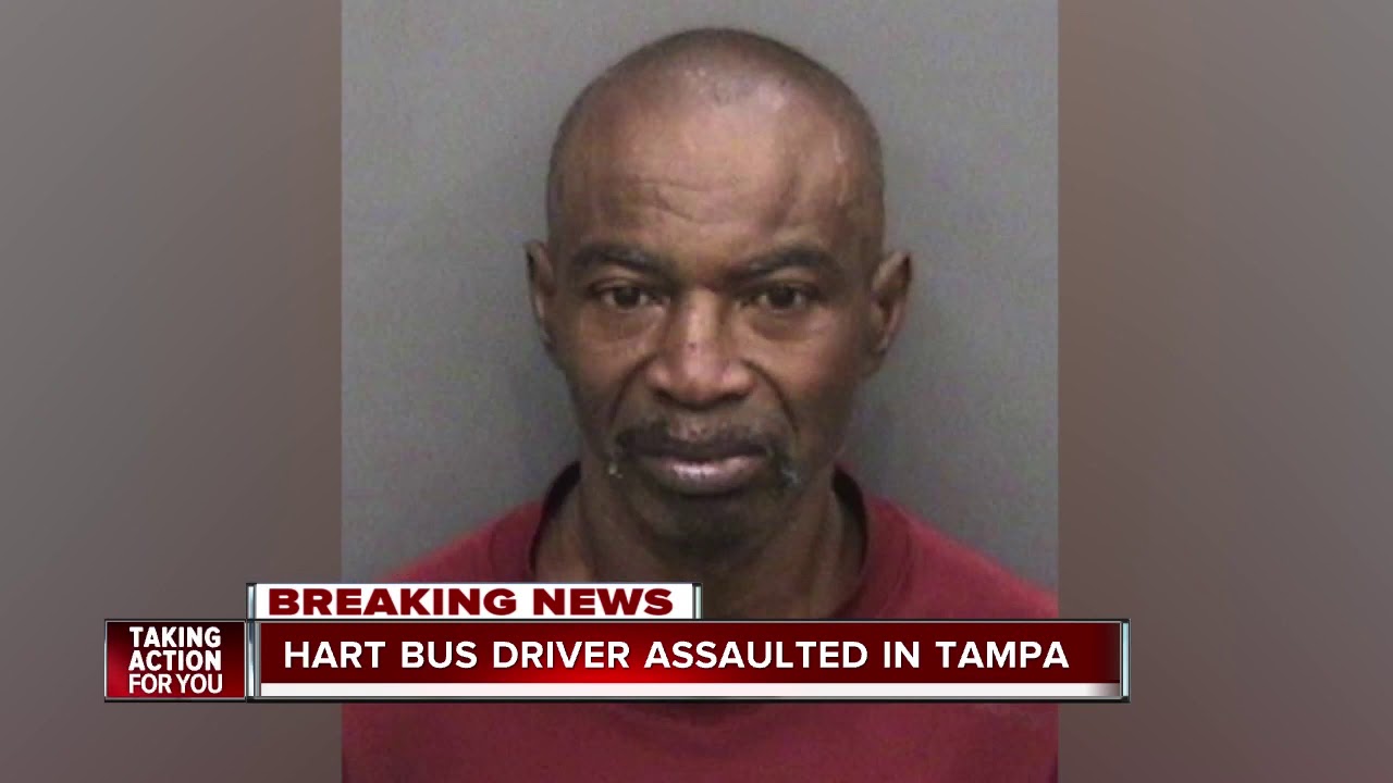 HART bus driver attacked by passenger carrying box cutter - YouTube