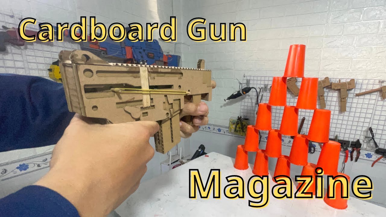 How to Make Cardboard Gun -With Magazine (Very Simple ) - HTM Toys ...