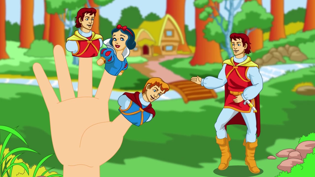 Snow White Finger Family Nursery Rhyme for Children - YouTube