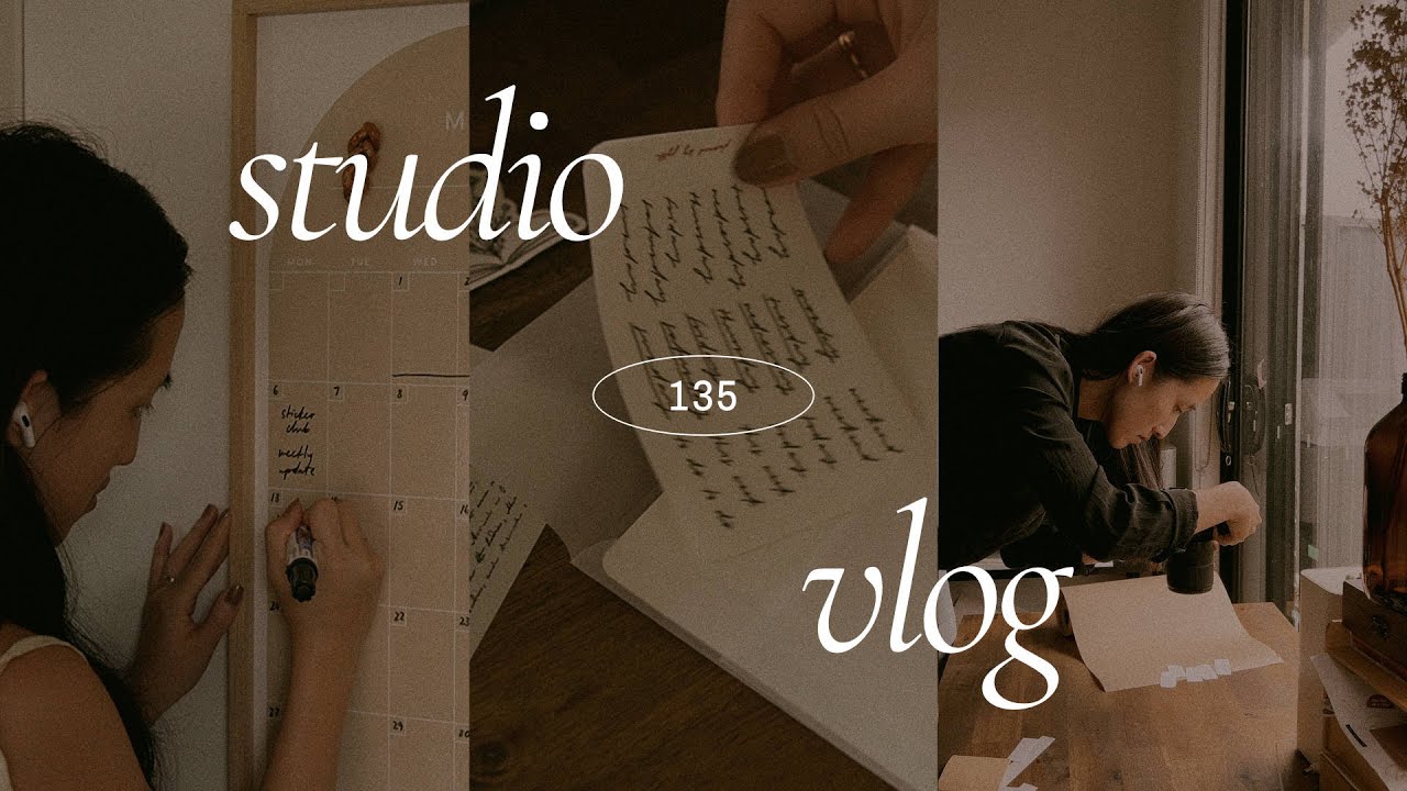 packing orders, shop update prep | studio vlog 135 - YouTube