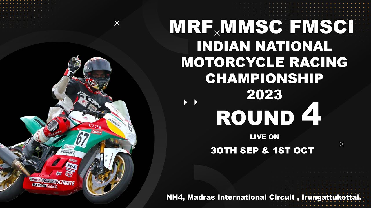 MRF MMSC fmsci Indian National Motorcycle Racing Championship 2023 Day ...