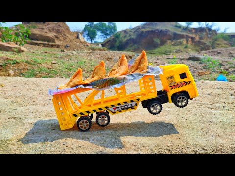 Truck Fully Loading Samosa| Toy video | For kids Video | Rissole ...