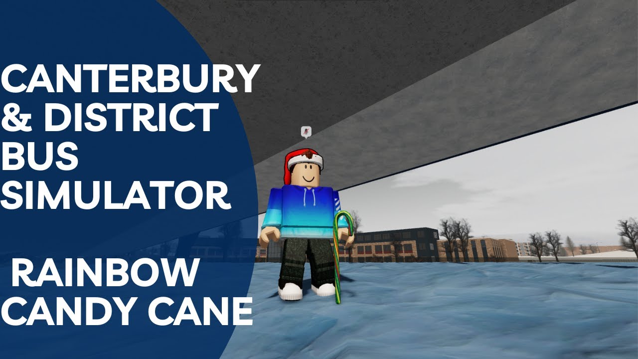 Roblox|Canterbury & District Bus Simulator|Rainbow candy cane Location ...