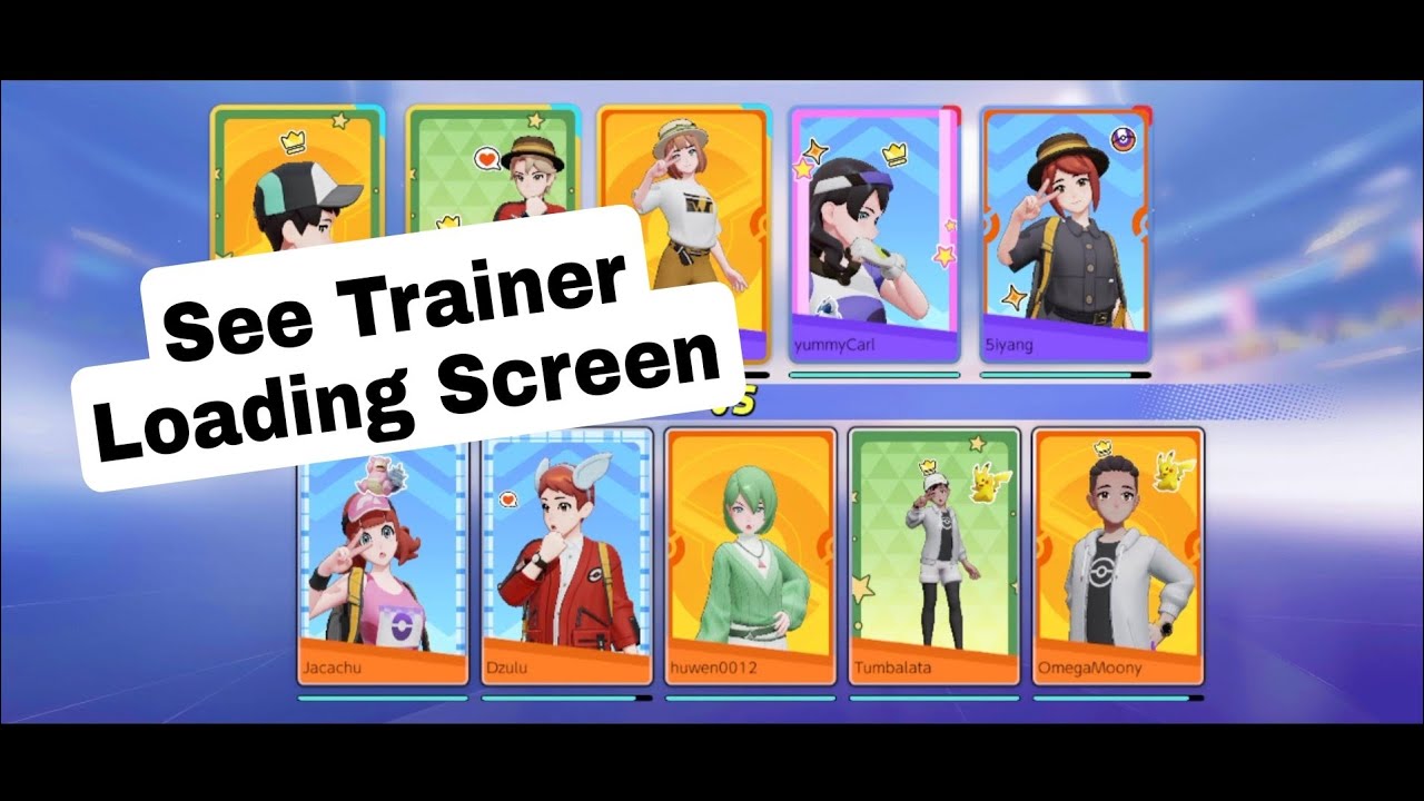 Trainer Loading Screen | Pokemon Unite | Tin - YouTube